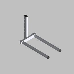 Rollengabel, Gabellänge 500 mm, Rollen-Ø 40 mm kaiserkraft