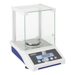 Kern Analysenwaage AXS, W&auml;gebereich bis 1200 g, Ablesbarkeit 0,01 g, W&auml;geplatte &Oslash; 80 mm