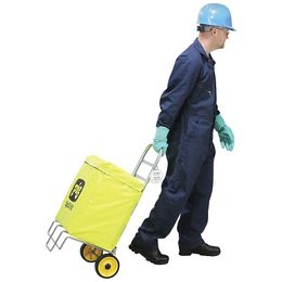 PIG Notfall-Kit in Trolley-Wagen, Ausf&uuml;hrung universal, absorbiert 58,3 l