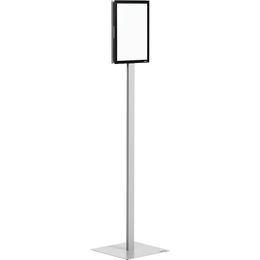 Durable Bodenst&auml;nder INFO STAND BASIC, Metall, Kunststoff, Format DIN A4, H&ouml;he 1315 mm