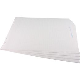 SMIT VISUAL Flipchartpapier Eco, kariert, VE 5 Stk, Format 1000 x 650 mm