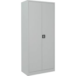 eurokraft basic Universalschrank, HxBxT 1850 x 800 x 420 mm, lichtgrau
