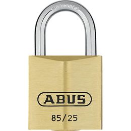 Abus Vorh&auml;ngeschloss, 85/25 Lock-Tag, VE 6 Stk, Messing