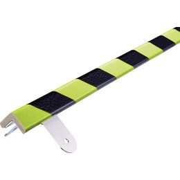 SHG Knuffi&reg; Eckschutz mit Montageschiene, Typ E, 1-m-St&uuml;ck, schwarz / fluoreszierend