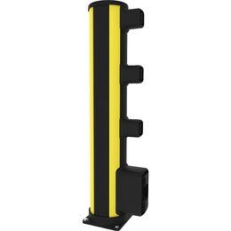 Axelent Fu&szlig;g&auml;nger-Rammschutz-Endpoller X-Protect, H&ouml;he 1160 mm, 4 Anschl&uuml;sse