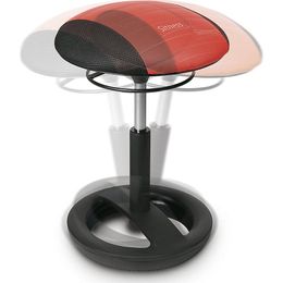 Topstar Hocker SITNESS RS BOB, Sitz-&Oslash; 385 mm, schwarz / rot