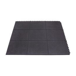 Miltex Schwei&szlig;arbeitsplatzmatte Yoga Solid Spark, HxBxT 17 x 900 x 900 mm, schwarz, geschlossene Oberfl&auml;che