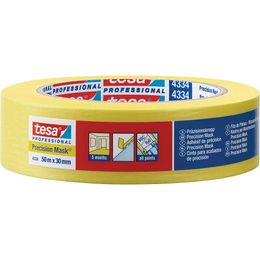 Tesa Präzisionskreppband, Tesa® 4334 Professional, VE 30 Rollen, Bandbreite 30 mm