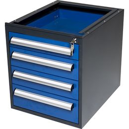 eurokraft basic Schubladen-H&auml;ngeblock, f&uuml;r Arbeitstisch-System WT, 4 Schubladen (90/120/120/150 mm), H&ouml;he 545 mm