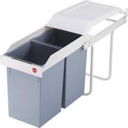 Hailo Einbau-M&uuml;lltrennungs-System Multi-Box duo L, 2 x 14 l, ausfahr- und aufnahmebereit