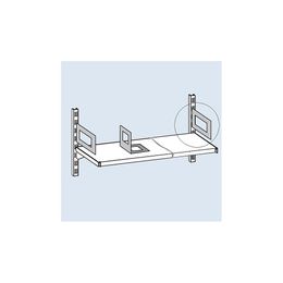 hofe Bücherbügel, Stahlblech, lichtgrau