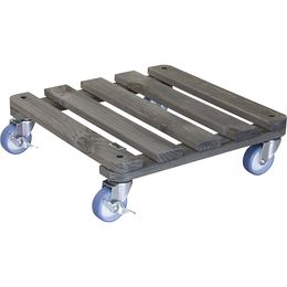 Wagner Pflanzenroller VINTAGE, Tragf&auml;higkeit 150 kg, LxB 400 x 400 mm, gr&uuml;ngrau