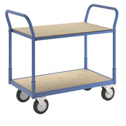 eurokraft basic Tischwagen Flex, Tragf&auml;higkeit 200 kg, 2 Etagen