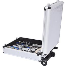 KS Tools 1/4'' + 1/2'' CHROMEplus Werkzeug-Satz, 90 Teile, Flank Traction