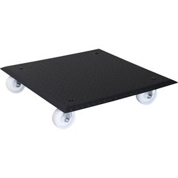 Wagner Pflanzenroller Alu ALASKA, Tragf&auml;higkeit 100 kg, LxB 450 x 450 mm, schwarz