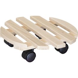Wagner Pflanzenroller Buche PALETTI 0318, Tragfähigkeit 100 kg, natur, Ø 300 mm, VE 4 Stk