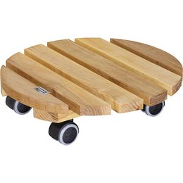 Wagner Pflanzenroller Erle NATURE, Tragf&auml;higkeit 100 kg, LxB 340 x 340 mm, natur
