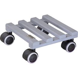 Wagner Pflanzenroller CREO, Tragf&auml;higkeit 50 kg, Buchenholz, &Oslash; 190 mm, Rad-&Oslash; 40 mm, VE 4 Stk