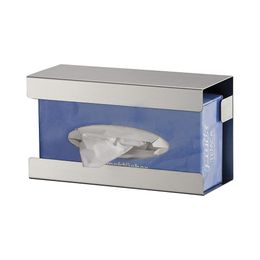 AIR-WOLF Handschuh- und Kosmetiktuchspender, f&uuml;r 1 Box, HxBxT 138 x 250 x 99 mm, Edelstahl, geb&uuml;rstet
