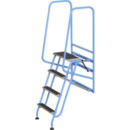 eurokraft pro Leitermodul mit Gel&auml;nder, f&uuml;r Etagenwagen CustomLine, LxBxH 522 x 724 x 1670 mm