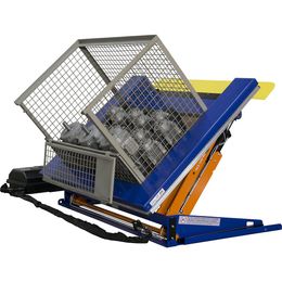 Edmolift Hub-Neigeger&auml;t, U-Plattform, Neigen &uuml;ber lange Seite, Breite 1270 mm, f&uuml;r Paletthubwagen