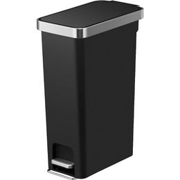 EKO Treteimer Hana Slim, Volumen 40 l, BxHxT 265 x 645 x 455 mm, schwarz