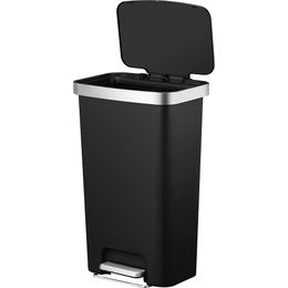 EKO Treteimer Hana, eckig, Volumen 45 l, BxHxT 455 x 740 x 340 mm, schwarz