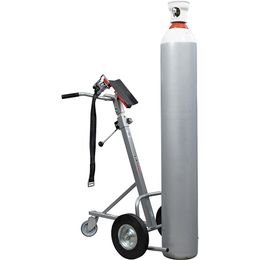 Gasflaschenkarre mit Spanngurt, f&uuml;r 1 Flasche mit &Oslash; 100 - 320 mm, Tragf&auml;higkeit 150 kg kaiserkraft