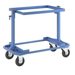 eurokraft pro Kommissionierwagen, mit 2 Etagen, Tragf&auml;higkeit 150 kg, blau