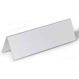 Durable Tischnamensschild aus Hartfolie, Dachform, HxB 105/210 x 297 mm, VE 25 Stk