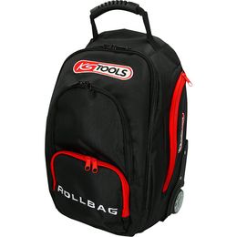 KS Tools SMARTBACKPACK Rucksack, mit Teleskop-Trolly, schwarz / rot