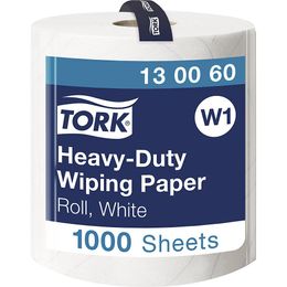 Tork Papierwischt&uuml;cher, extrastark, TAD-Qualit&auml;t, 2-lagig, wei&szlig;, VE 1 Rolle, 1000 Blatt/Rolle