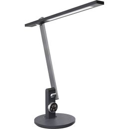 Hansa LED-Tischleuchte Beam, dimmbar, dunkelgrau, 560 lm