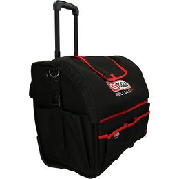 KS Tools ROLLBAG Universal-Werkzeugtasche XL, mit Teleskop-Trolly, schwarz / rot