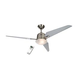 Deckenventilator ECO AVIATOS, Rotorblatt-&Oslash; 1320 mm, Lack alusilber / Chrom geb&uuml;rstet kaiserkraft