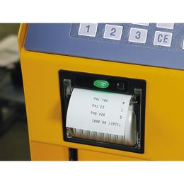 Paletthubwagen mit Pr&auml;zisionswaage, mit Thermodrucker, St&uuml;ckzahl-Anzeige, 0,5-kg-Ziffernschritte von 0 bis 2200 kg kaiserkraft