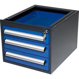 eurokraft basic Schubladen-H&auml;ngeblock, f&uuml;r Arbeitstisch-System WT, 3 Schubladen (90/120/120 mm), H&ouml;he 395 mm