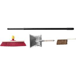 Hofbesen Komplett-Set, Besenbreite 400 mm, mit Kehrschaufel und Handfeger kaiserkraft