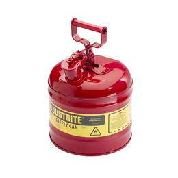 Justrite Sicherheitsbehälter aus Stahl, Volumen 7,5 l, rot