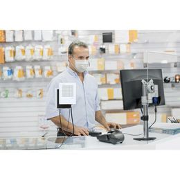 Gegensprechanlage VoiceBridge Standard/Bluetooth, 2 Sprechstellen, 1 Headset, kontaktlos, netzbetrieben kaiserkraft