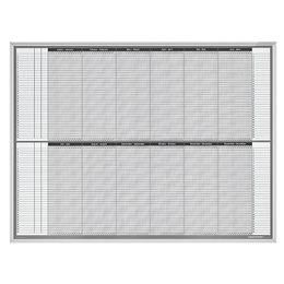 MAGNETOPLAN Personal- und Projektplaner-Set, f&uuml;r 35 Mitarbeiter oder Projekte, BxH 1215 x 915 mm