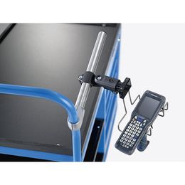 eurokraft pro Scannerhalter, mit Rohrbefestigung, f&uuml;r Durchmesser 26 - 33 mm