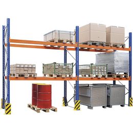 eurokraft pro Palettenregal, Komplettregal, HxBxT 3365 x 5700 x 1100 mm