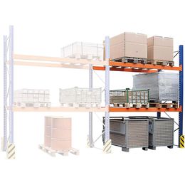 eurokraft pro Palettenregal, Anbauregal, HxBxT 3365 x 2800 x 1100 mm