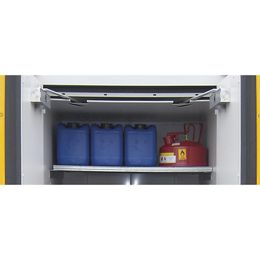 LaCont Gitterrost-Einlegeboden für Fass-Schrank, BxT 900 x 900 mm, Tragfähigkeit 75 kg