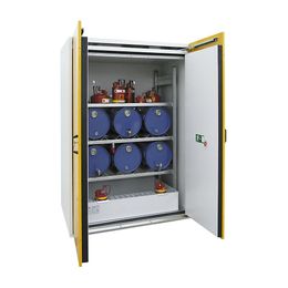 LaCont Fass-Schrank Typ 90, feuerbest&auml;ndig, 6 x 60-l-Fass, liegend, HxBxT 2200 x 1550 x 1025 mm