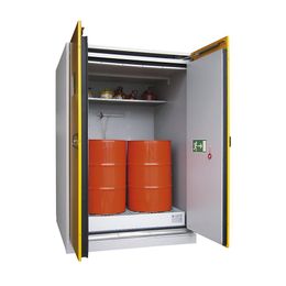 LaCont Fass-Schrank Typ 90, feuerbest&auml;ndig, 4 x 200-l-Fass, stehend, HxBxT 2315 x 1550 x 1430 mm