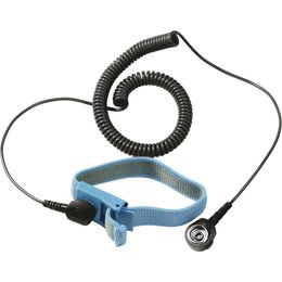 treston ESD-Armband, verstellbar, mit Spiralkabel, Kabellänge 3,6 m