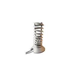 Kabelspirale f&uuml;r vertikale Elektrifizierung, f&uuml;r H&ouml;he 700 - 1300 mm, silberfarben kaiserkraft