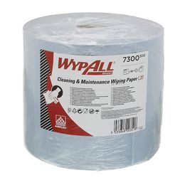Kimberly-Clark WypAll® Wischtücher, Großrolle 7300, 500 Tücher in 380 x 235 mm, 2-lagig, blau